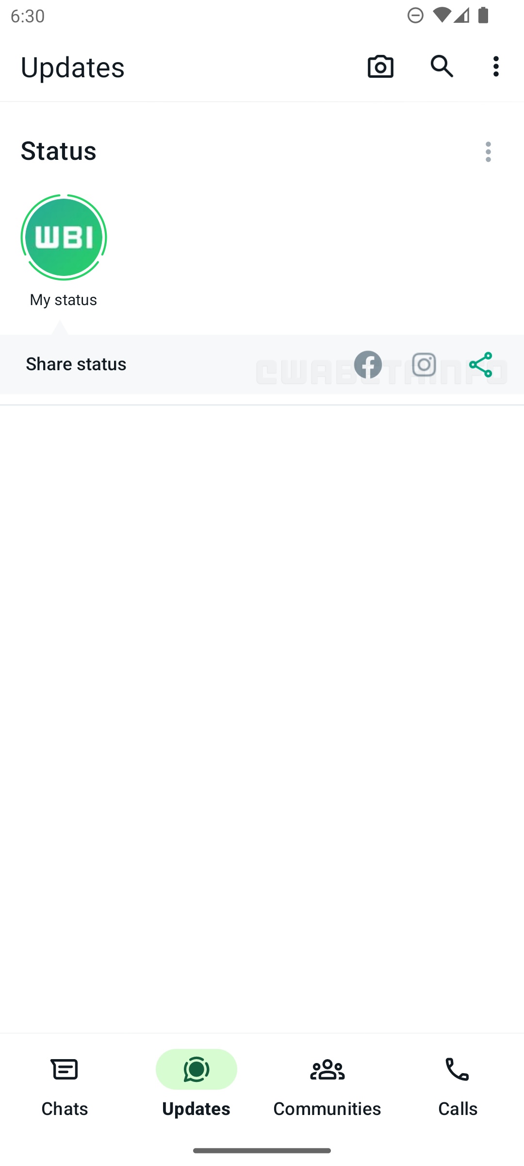 Compartilhe seu status do WhatsApp para o Instagram